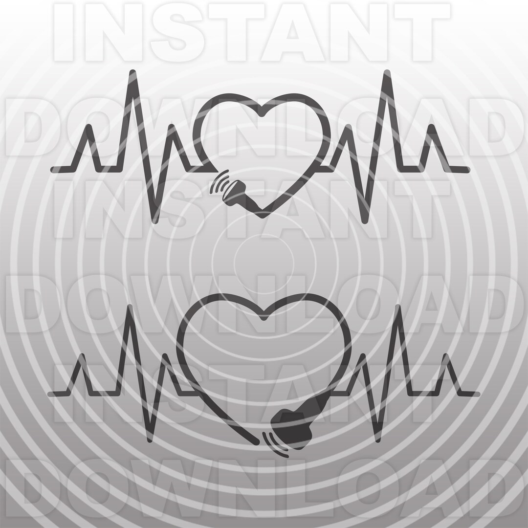 Ultrasound Probe Heart Svg,heartbeat Pulse EKG Strip Ultrasound Tech ...