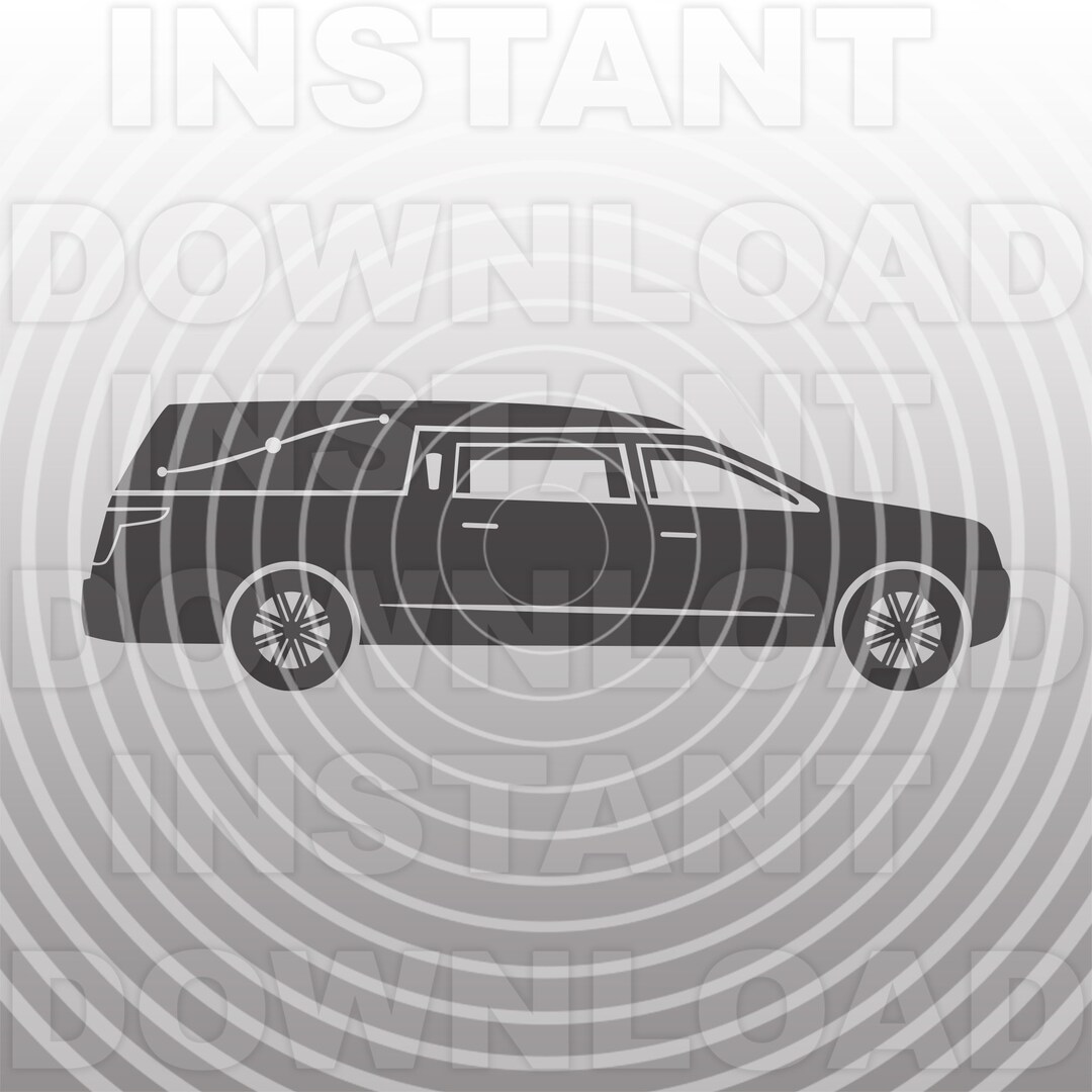 Hearse SVG File,funeral Car Svg,funeral Director Svg,funeral Service ...