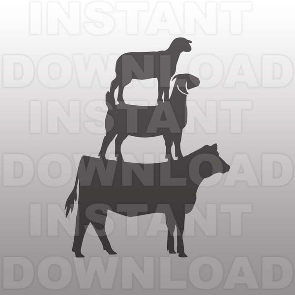 Stacked Farm Animals - Etsy