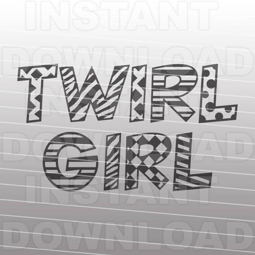 Twirl Girl SVG File,baton Twirling Svg,dance Gymnastics SVG -cutting ...