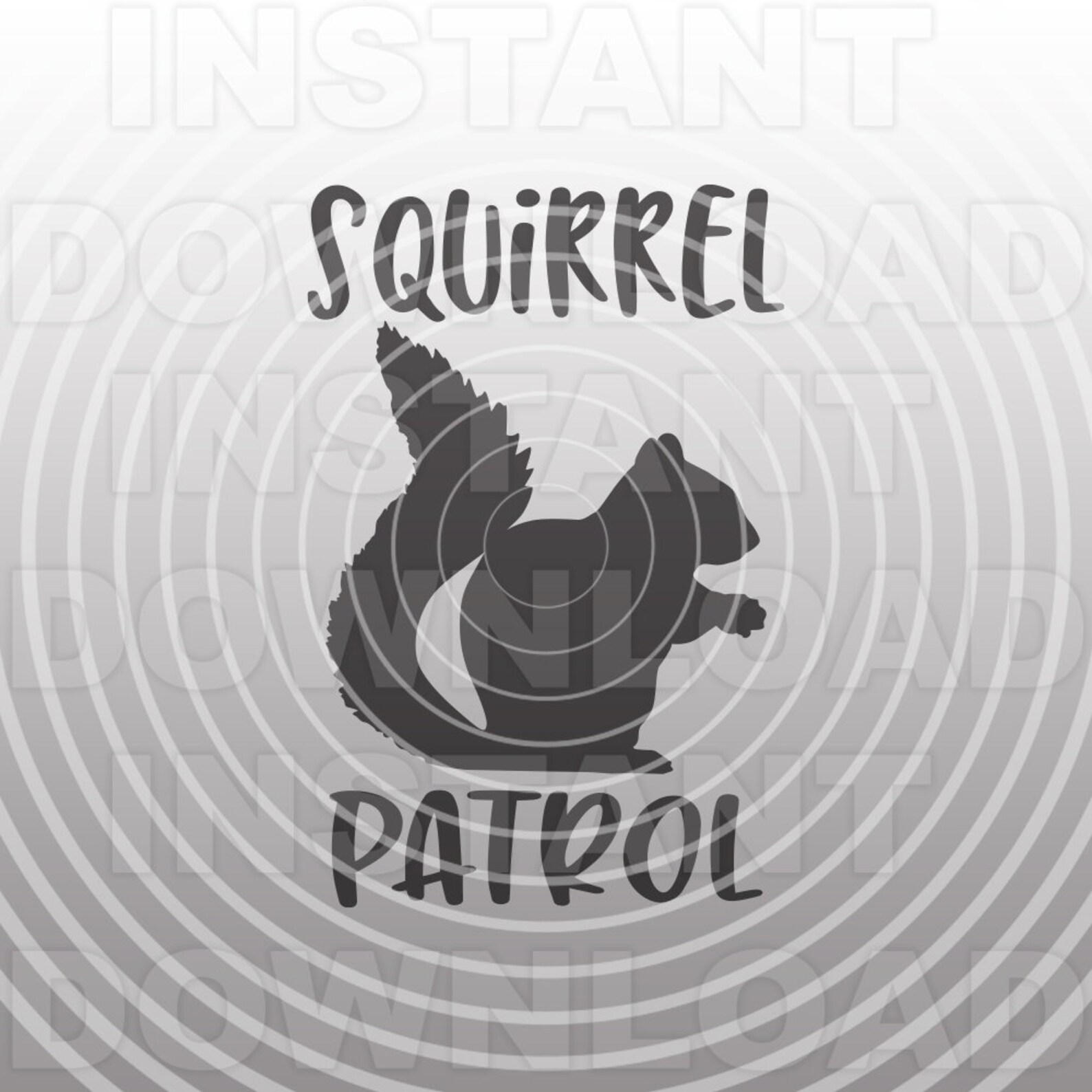 Squirrel Patrol SVG FileSquirrel SVG File Vector Art | Etsy