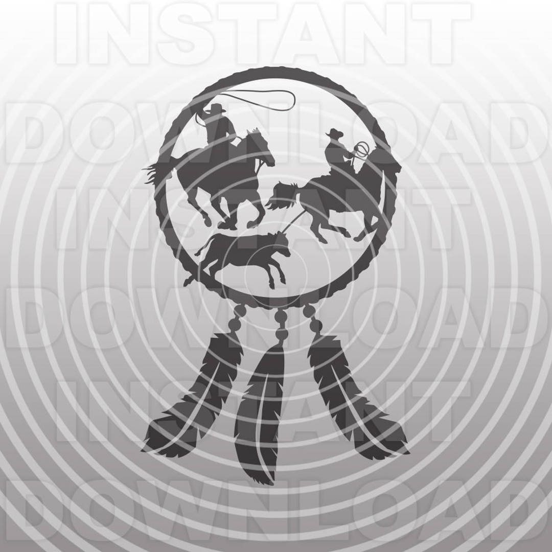 Team Roping SVG File,dreamcatcher Svg,rodeo Svg,cowboy Svg -vector Art ...