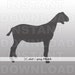 Show Goat DXF File - Livestock DXF File - Goat PNG -commercial ...