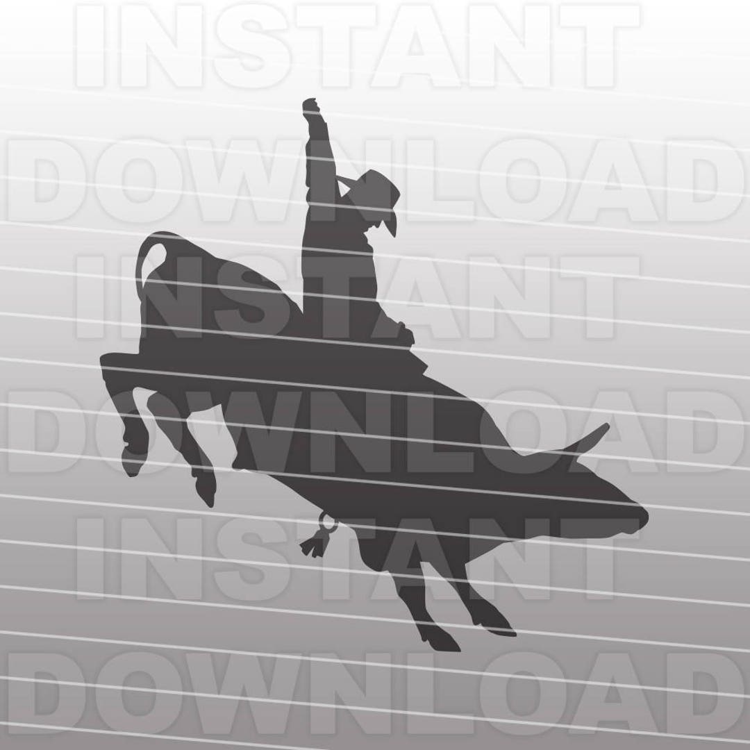 Bull Riding Rodeo SVG File,cowboy SVG File,stock Show Svg -commercial ...
