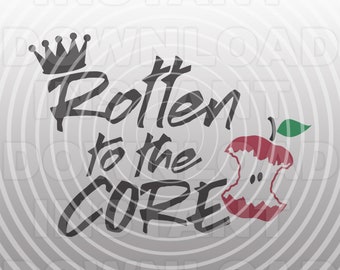 Rotten to the Core SVG - Etsy