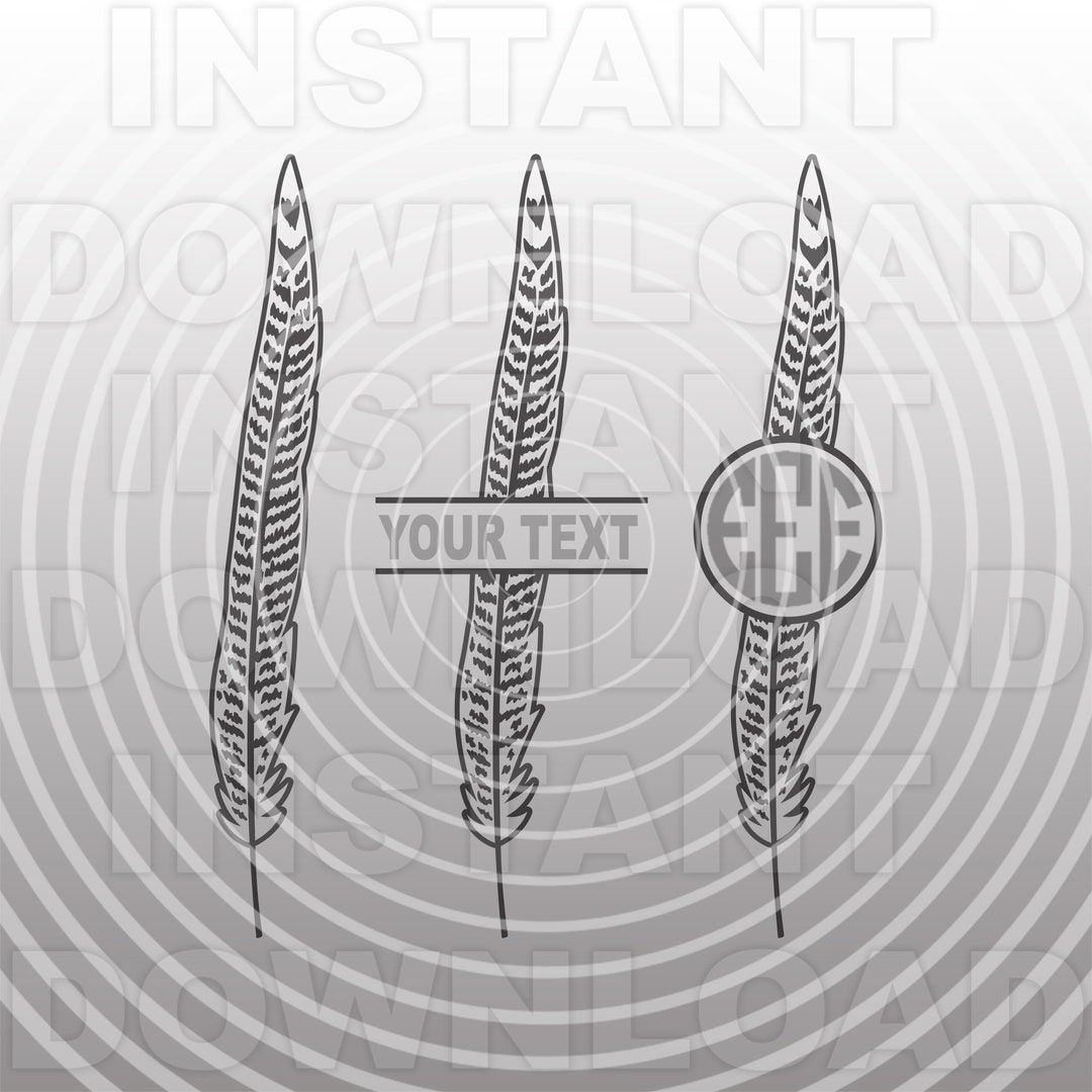 Pheasant Feather SVG File,pheasant Hunter Svg,pheasant Hunting SVG ...