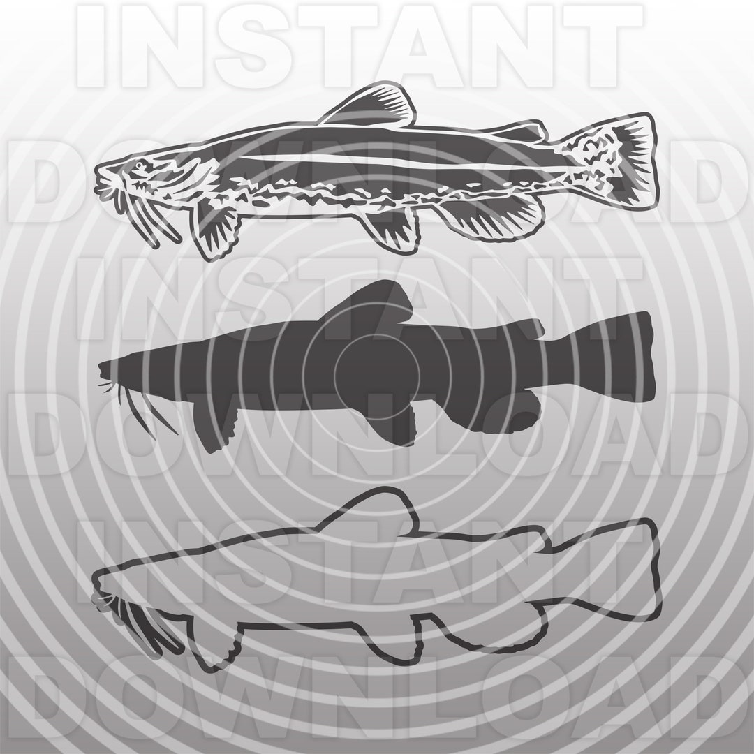 Fishing SVG File,catfish Svg,flathead Catfish SVG File -vector Art ...