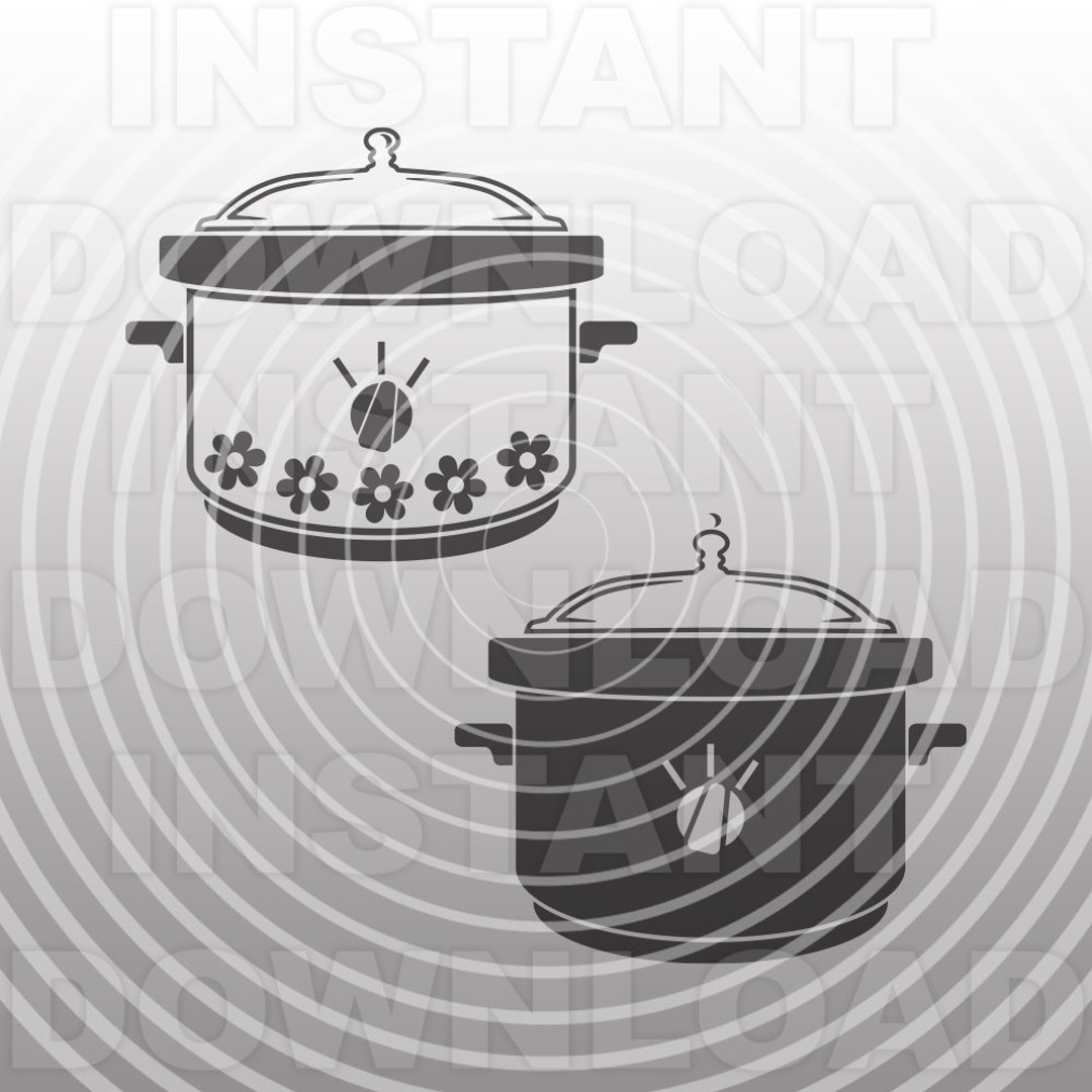 Crock Pot SVG File,slow Cooker Svg,kitchen Svg,vector Svg,svg Cutting ...