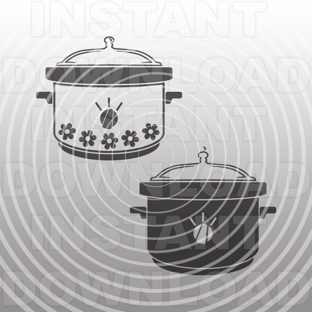 Crock Pot SVG FileSlow Cooker svgKitchen svgvector svgsvg | Etsy