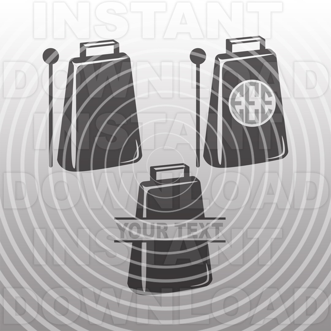 Cowbell SVG File,percussion Svg,drumming Svg,drumsticks Svg -vector Art ...