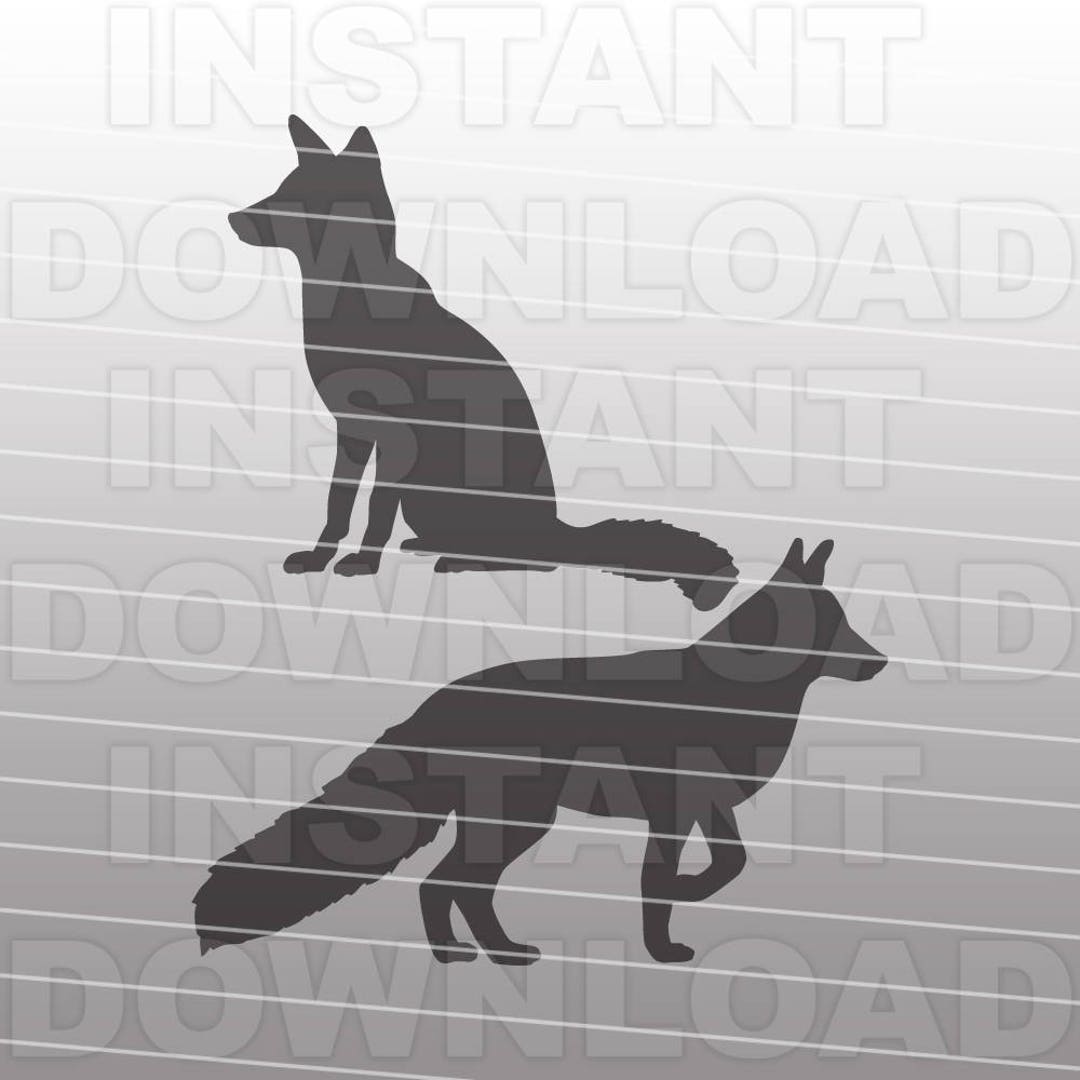 Fox SVG File,foxes SVG File,rustic SVG File,fox Cut File-vector Clip ...