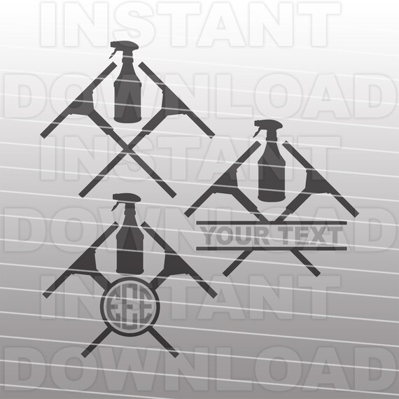 Squeegee With Spray Bottle SVG Filewindow Cleaning Svgwindow - Etsy