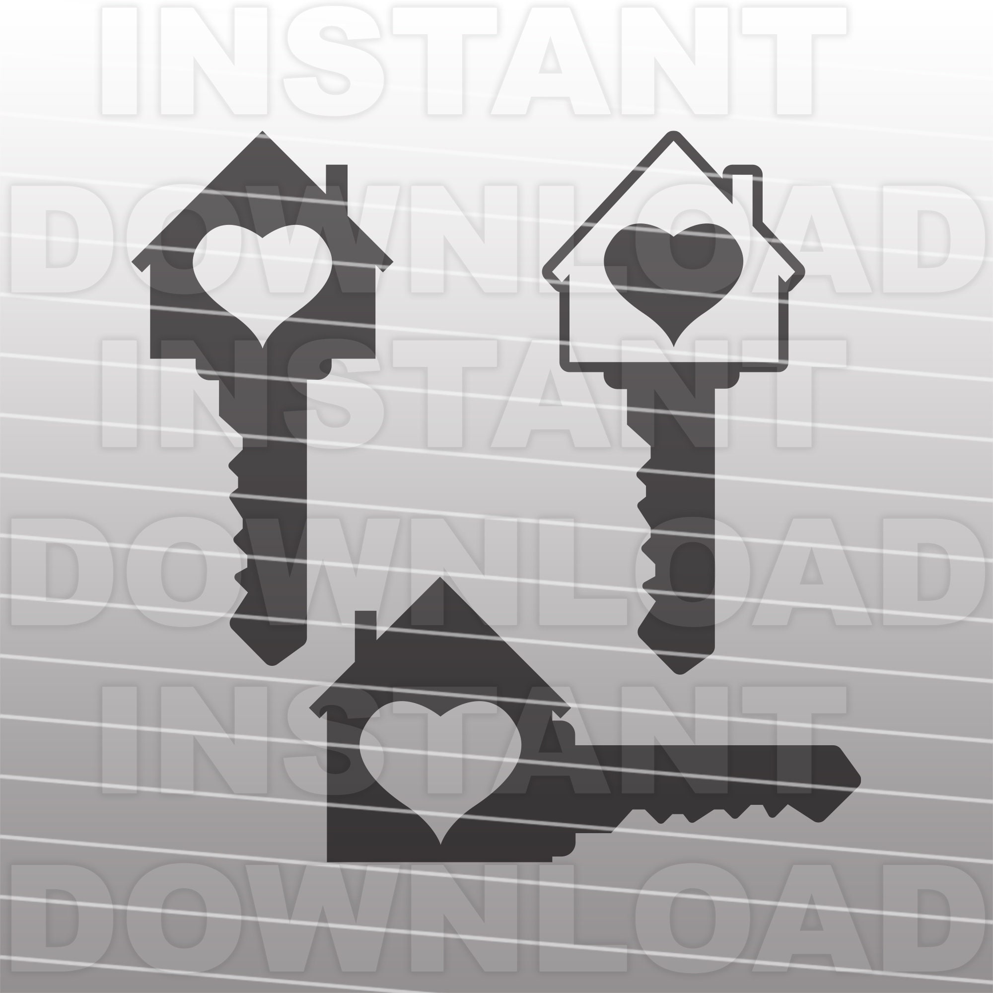 Heart Shaped House Key