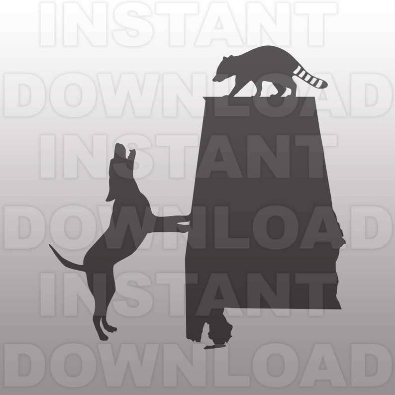 Alabama Coon Hunting SVG Fileraccoon SVG vector Art for - Etsy