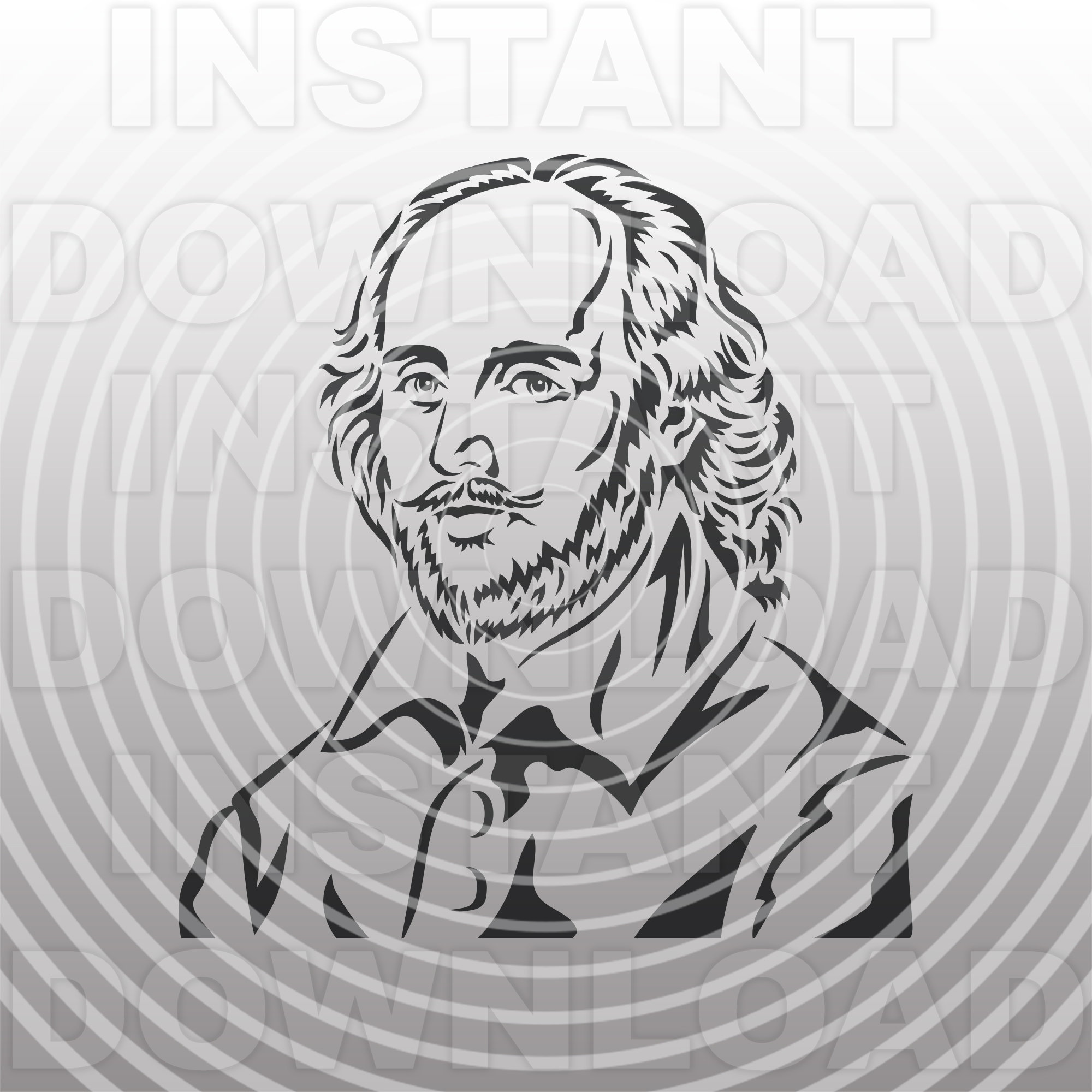 Shakespeare Clip Art Black And White
