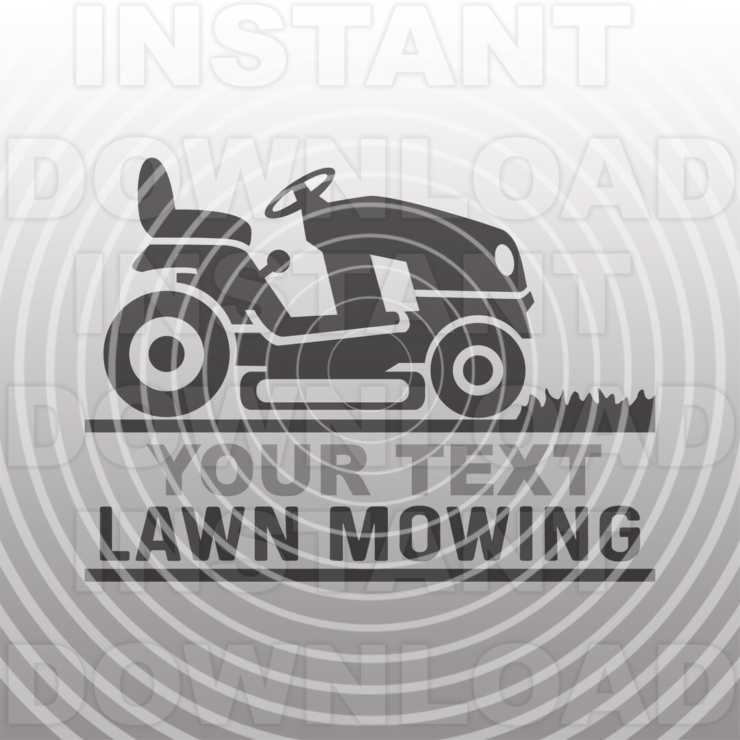 Riding Mower SVG File,lawn Mower Svg,lawn Mowing Service Logo Design ...