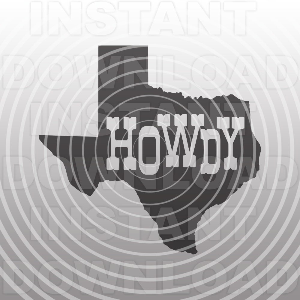Texas SVG Filecountry Western Svghowdy Svg vector Art for | Etsy