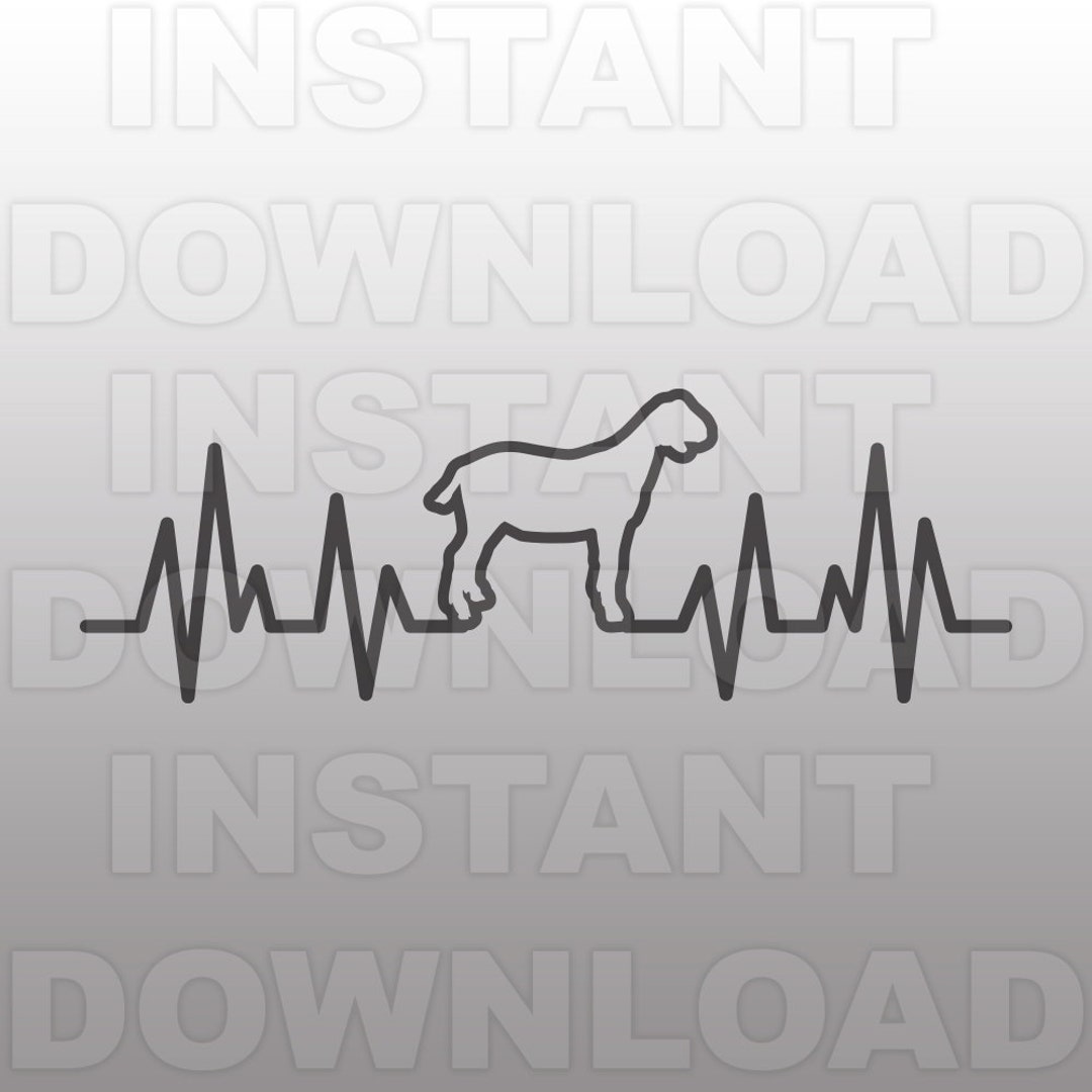 Stock Show SVG File Heartbeat Show Goat SVG File Livestock - Etsy