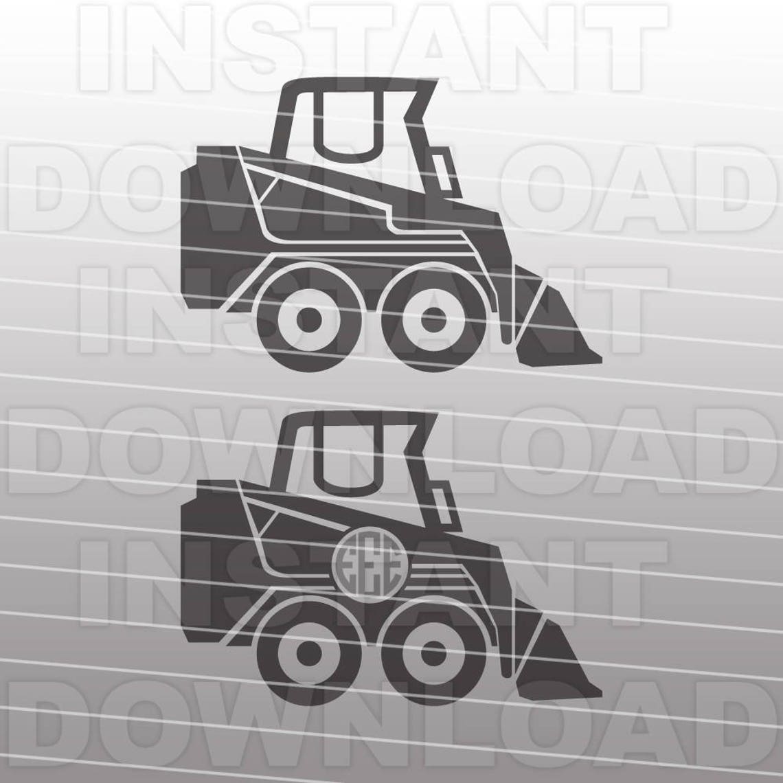 Skid Loader SVG File Skid-steer Loader SVG File Commercial - Etsy