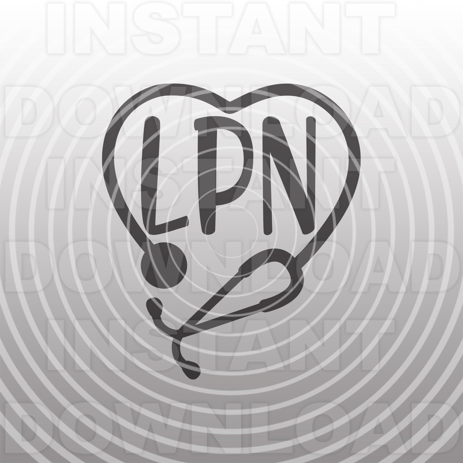 LPN Stethoscope Heart SVG File,licensed Practical Nurse Svg,nursing Svg ...
