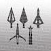 Broadhead Arrows SVG File,archery Svg,bowhunting Svg,deer Hunter Svg ...