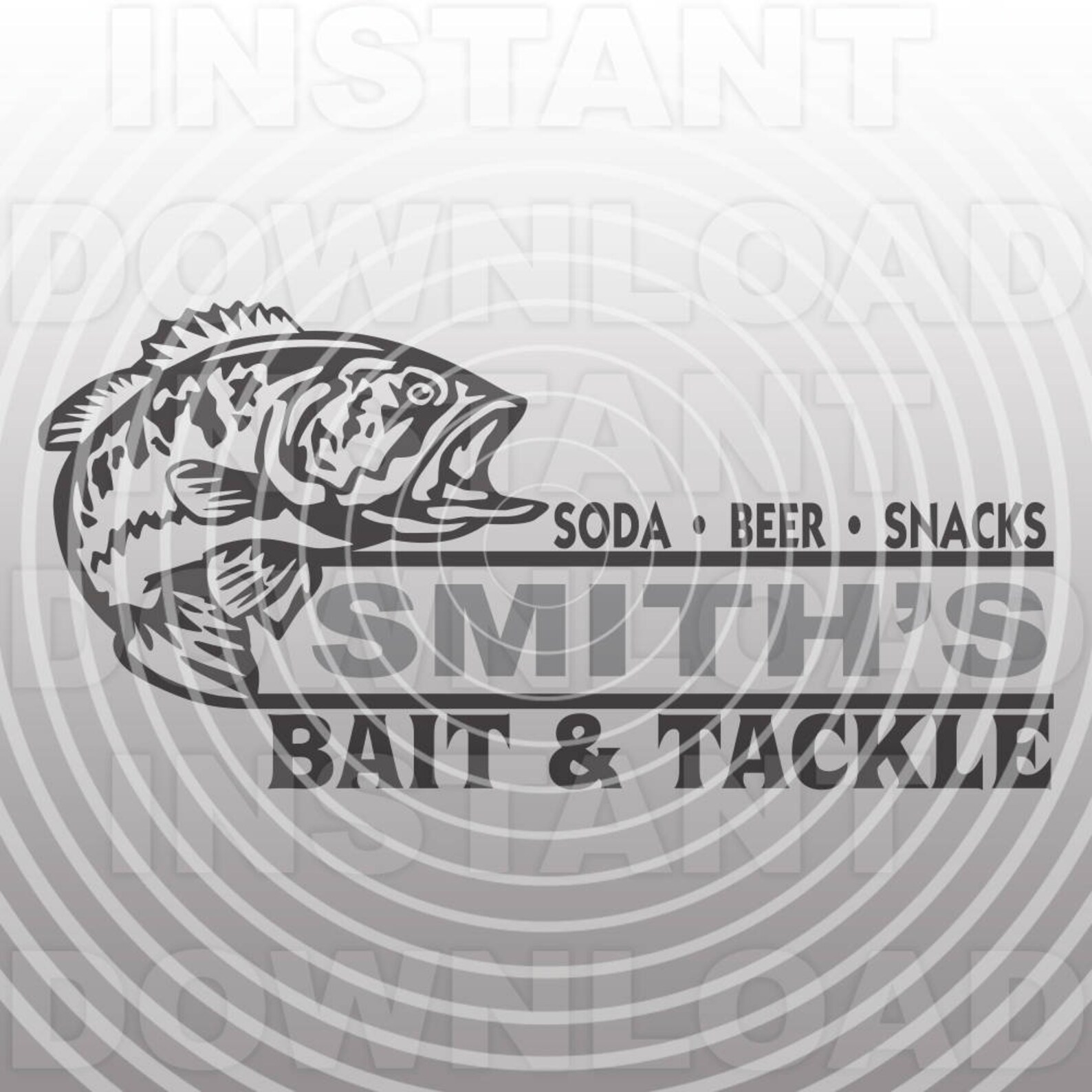 Bass Fishing SVG File,bait Tackle Sign Svg,fisherman Svg -vector Art ...