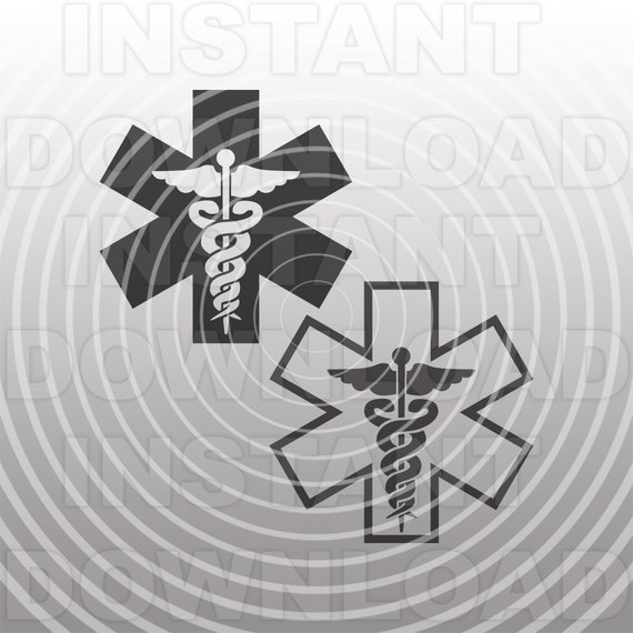 Caduceus Medical Symbol Vector