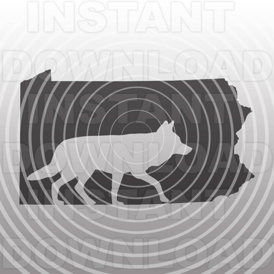 Coyote SVG File,coyote Hunting Svg,pennsylvania Hunting Svg vector Art ...