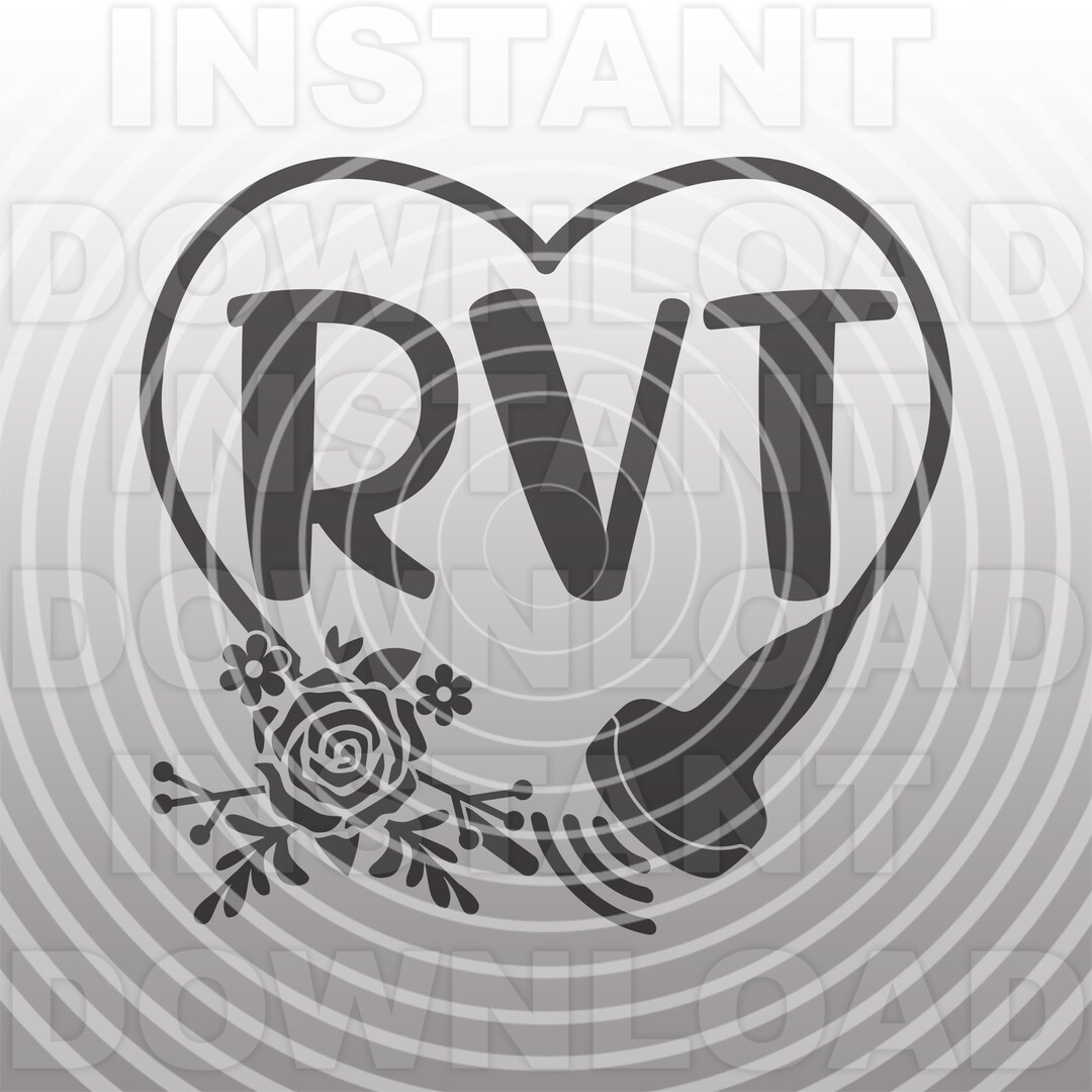 Registered Vascular Technologist SVG File,floral Ultrasound Probe Svg ...
