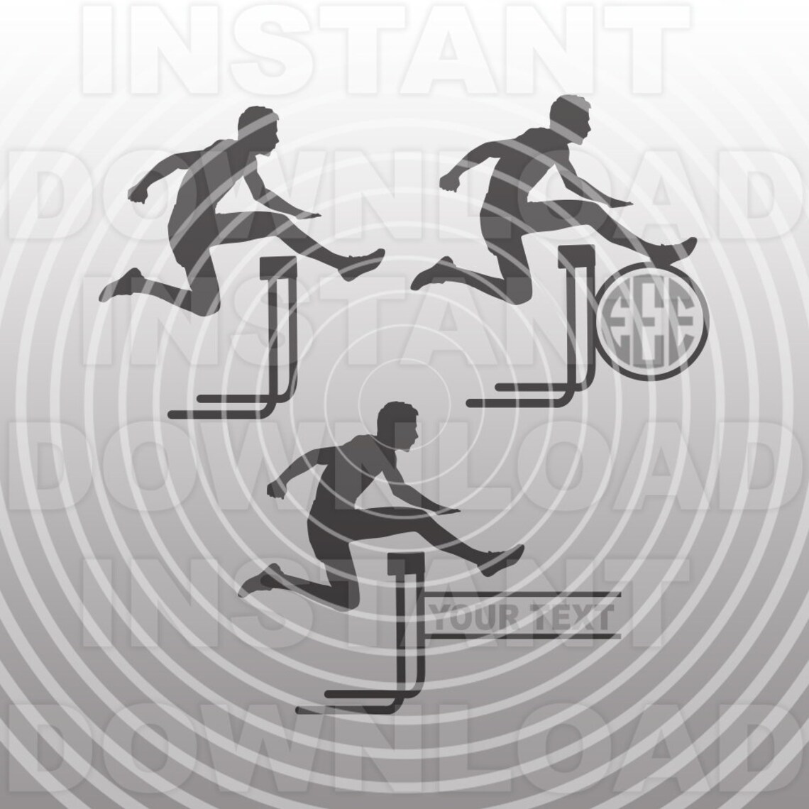 Mens Hurdles SVG File,hurdler Svg,track Field Svg vector Art Commercial ...