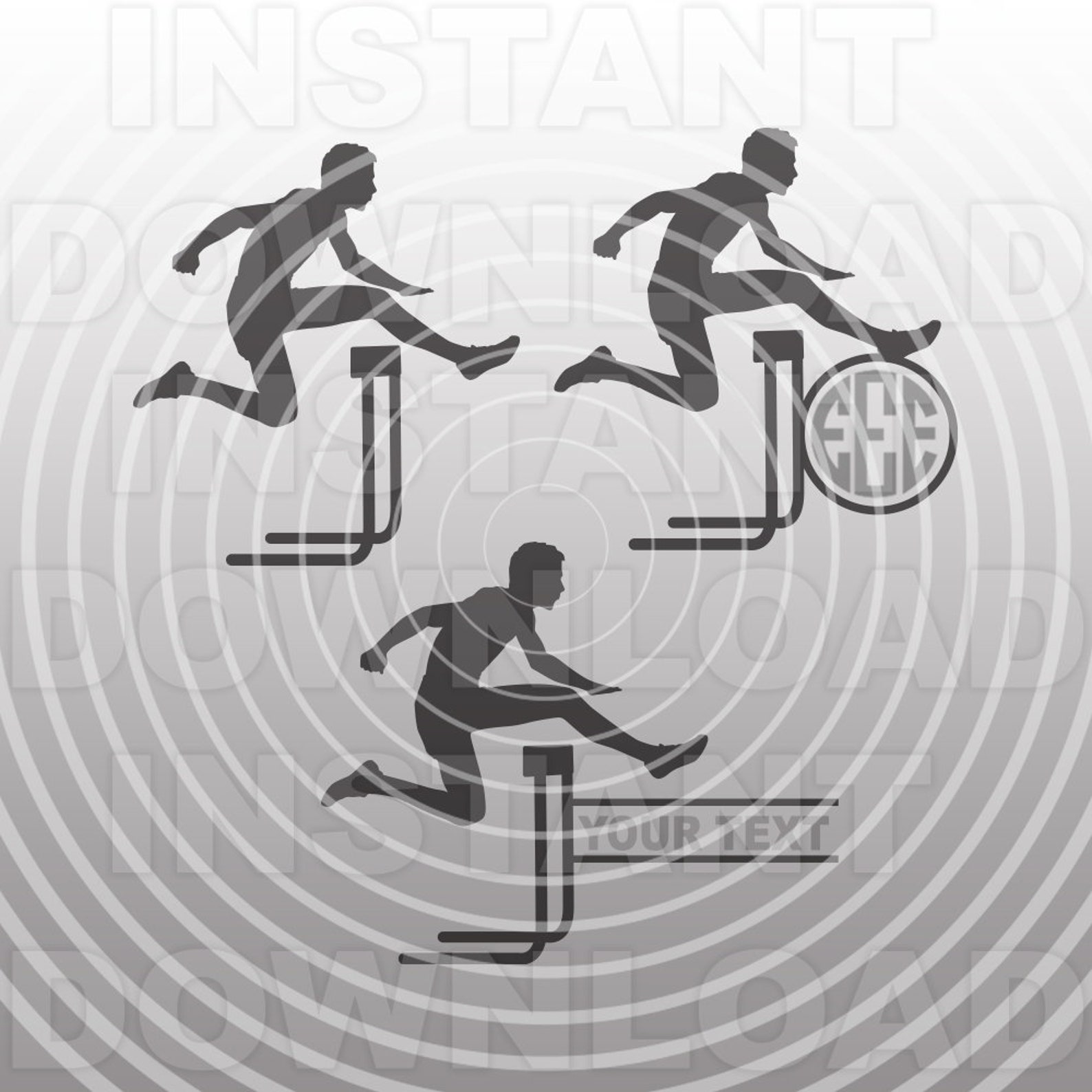 Mens Hurdles SVG File,hurdler Svg,track Field Svg -vector Art ...