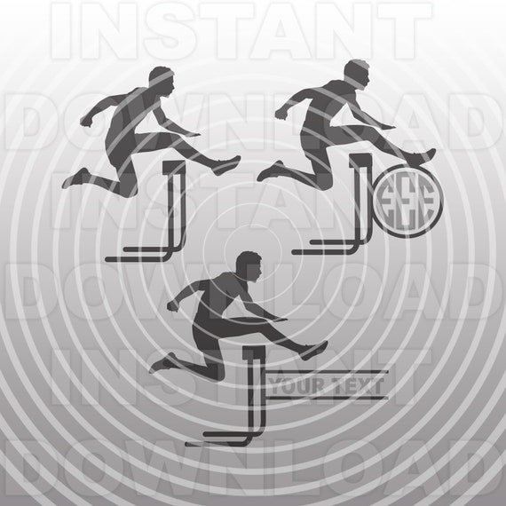 Hurdler Silhouette