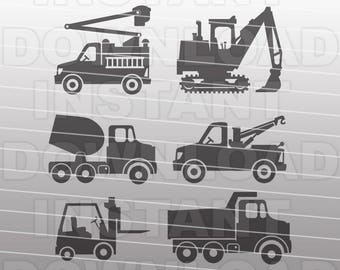 Transportation and Construction SVG Cutting Templates - Etsy