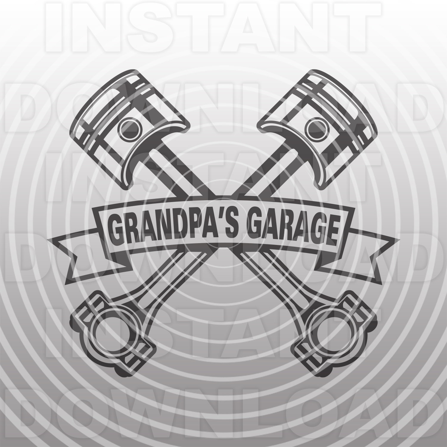 GRANDPAS Garage SVG Filemechanic Svgpistons Svgsvg Sign - Etsy