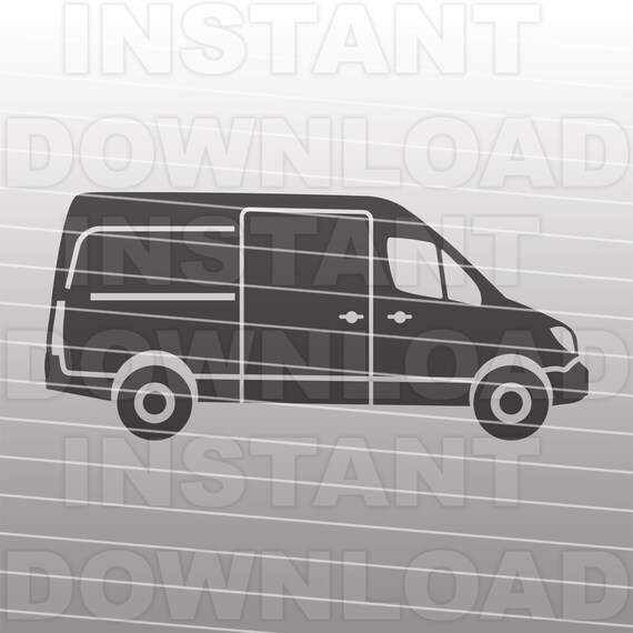 Sprinter Van SVG Filedelivery Van Svgdelivery Truck Svg | Etsy