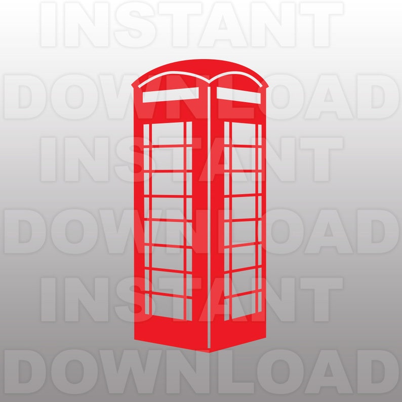 United Kingdom British Phone Booth SVG File Cricut Svg - Etsy