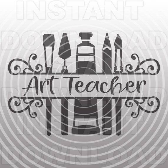 Artist SVG Fileart Teacher Svgart Supplies SVG Vector - Etsy