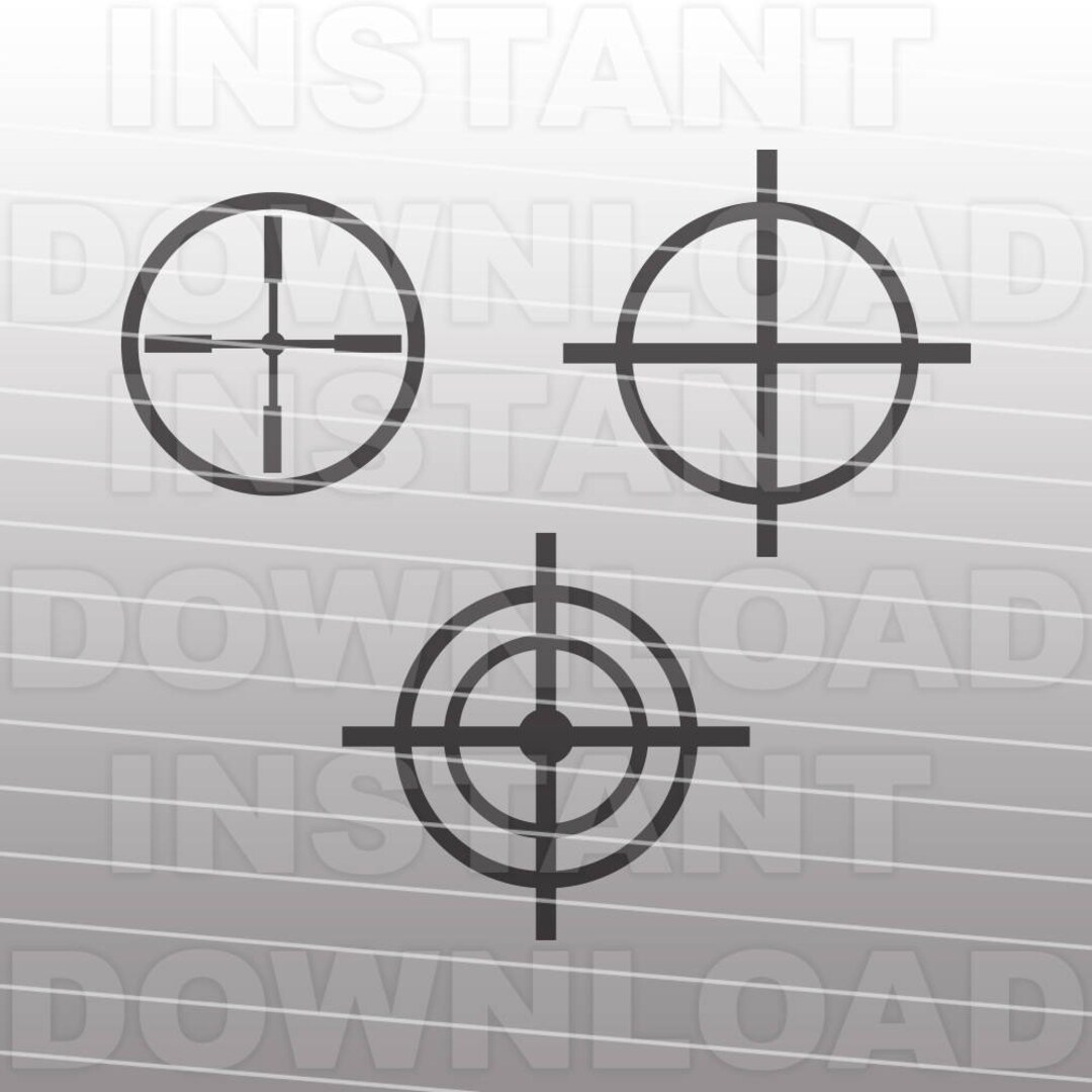Hunting Target SVG File -vector Art File for Commercial & Personal Use ...