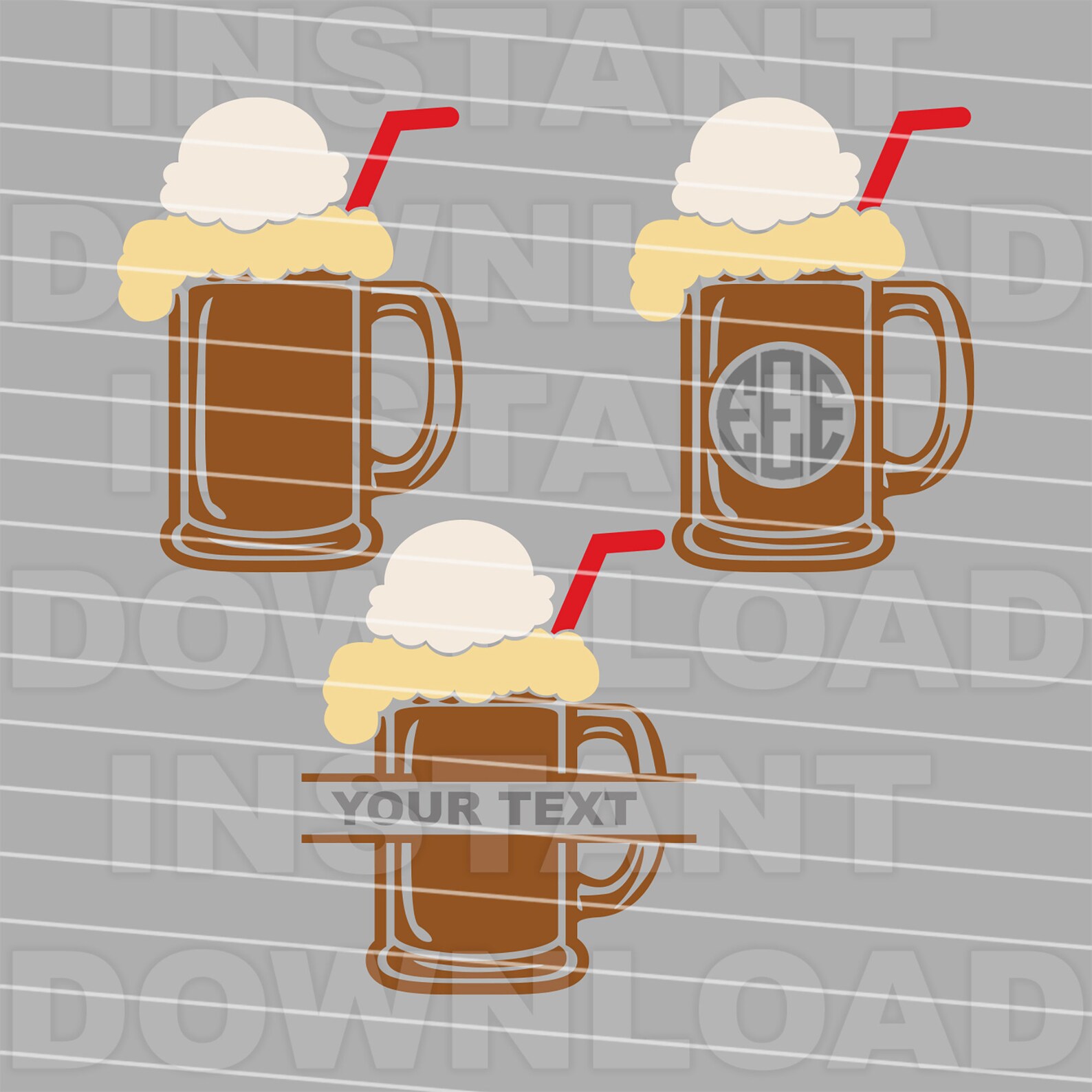 Root Beer Float SVG Fileice Cream Dessert Svgice Cream Float - Etsy