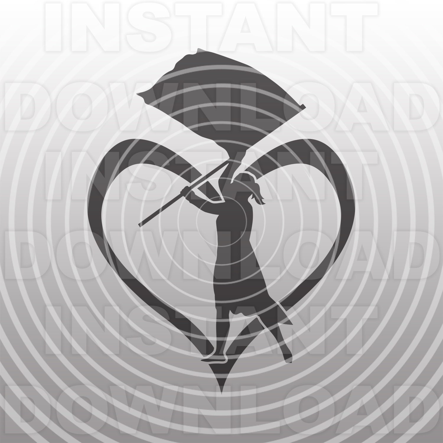 Color Guard SVG Filemarching Band Svgcolor Guard Flag | Etsy