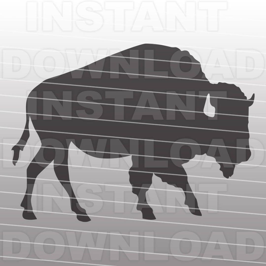 Buffalo SVG File - Bison SVG File - Western SVG - Vector Clip Art for ...