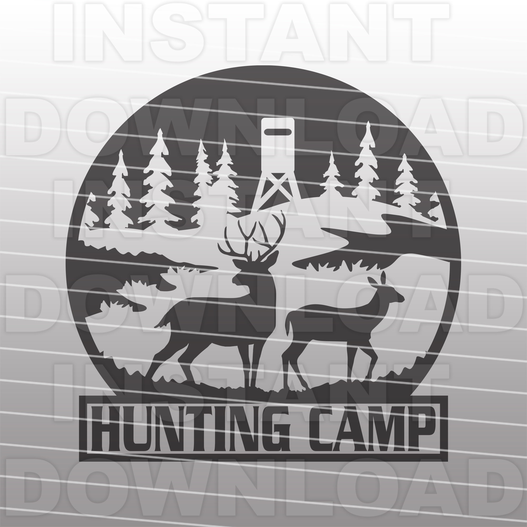 Hunting Camp SVG File,deer Hunting Svg,deer Hunter SVG -vector Clip Art ...