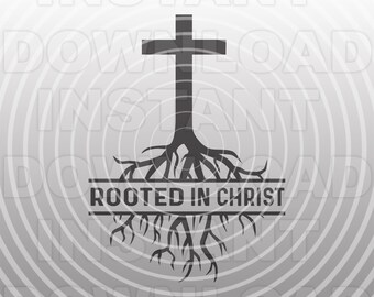 Rooted in Christ Svg - Etsy