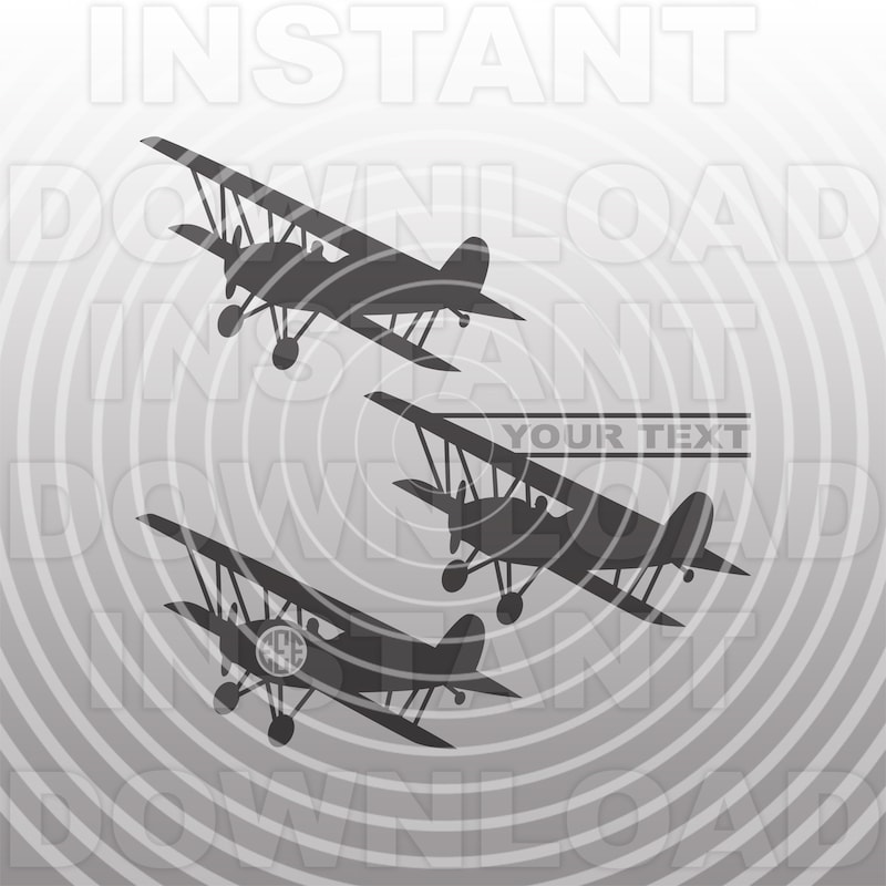 Biplane Decals - Etsy