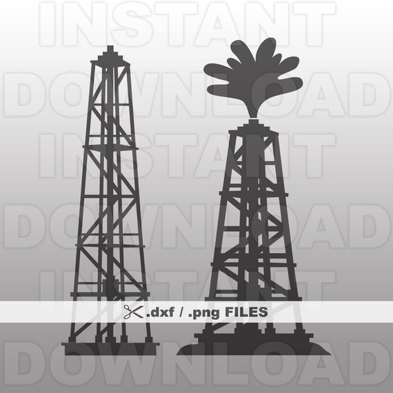 Oil Drilling Rig DXF File Roughneck DXF Oilfield DXF File - Etsy