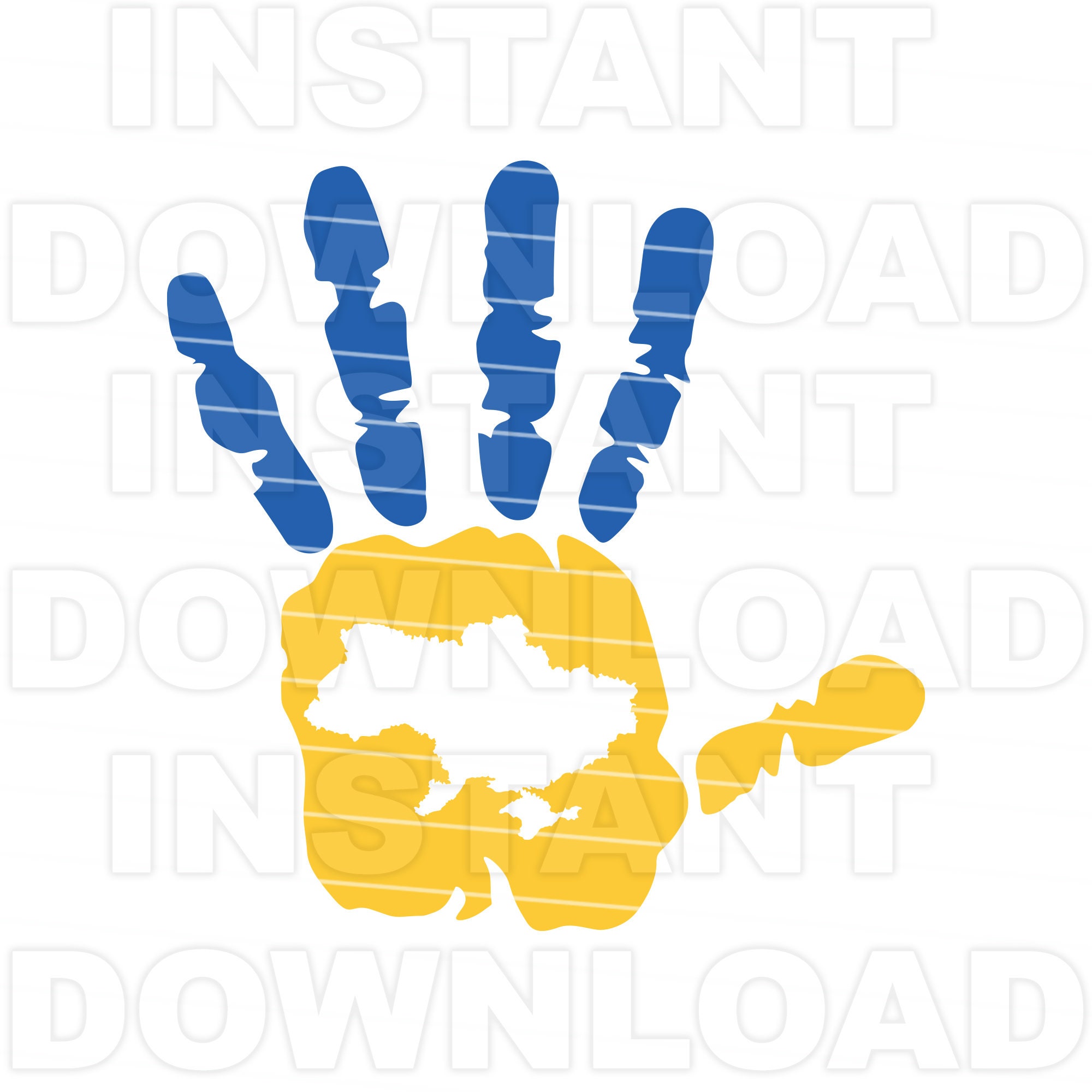 Pray for Ukraine Hand Print Svg,map of Ukraine SVG -vector Art ...