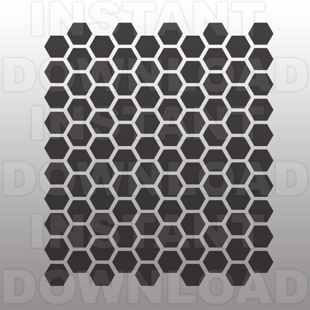 Honeycomb Pattern SVG File Cutting Template-vector Clip Art for ...