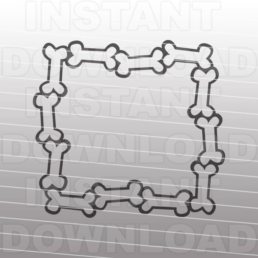 Dogbone Frame Svg,dog Bone Border SVG File,dogbone Divider Svg,cricut ...