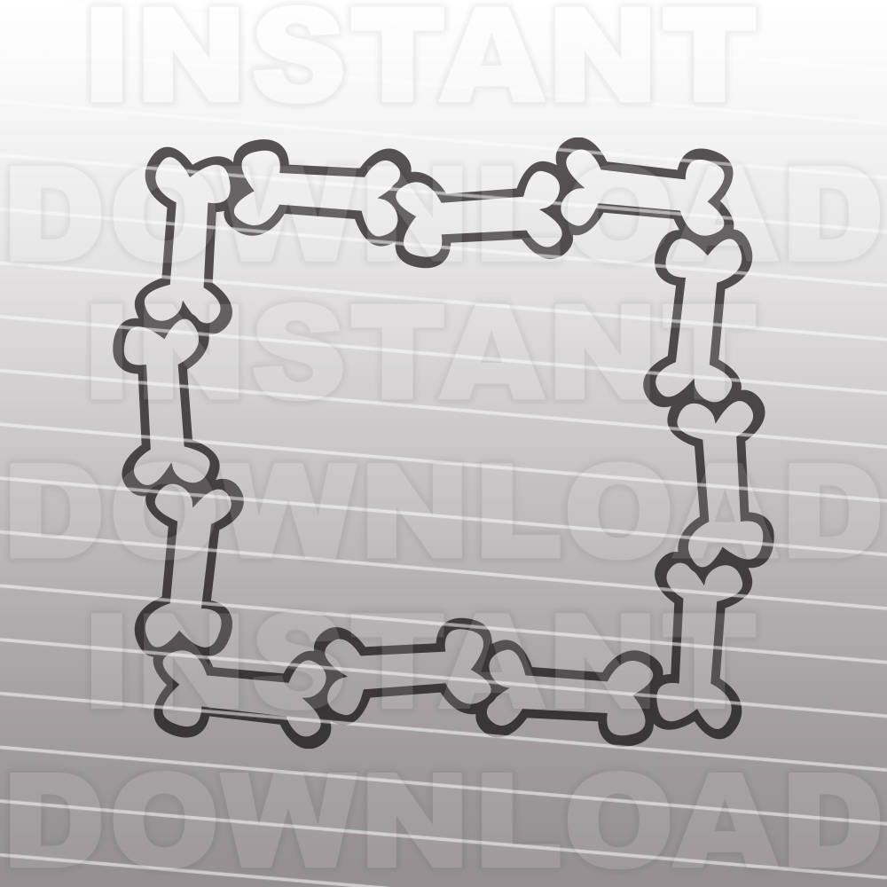 Dogbone Frame Svg,dog Bone Border SVG File,dogbone Divider Svg,cricut ...