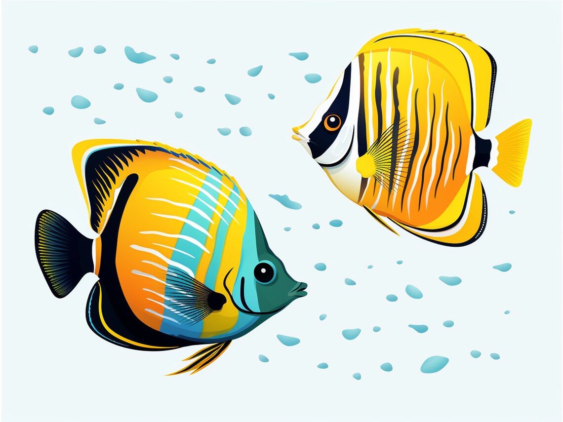 Aquarium Fish PNG Clipart for Design Inspiration - Etsy